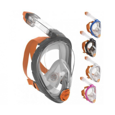 Ocean Reef Aria Full Face Snorkeling Mask Grey X-Small | Sporteque