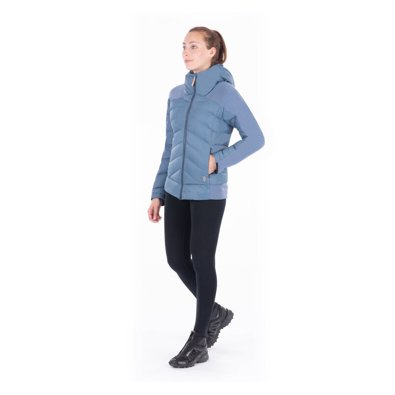 Indygena - Lampo II - Bi-Material Jacket With Hood - Bluestone Size ...