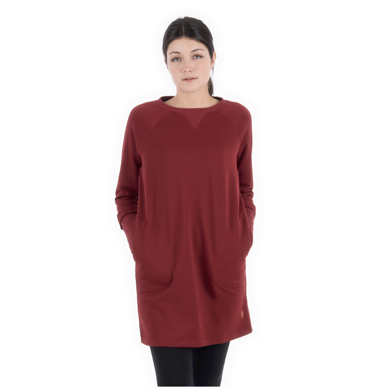 Indygena - Eroso LS - French Terry Dress - Chili Size (Clothing) Medium ...