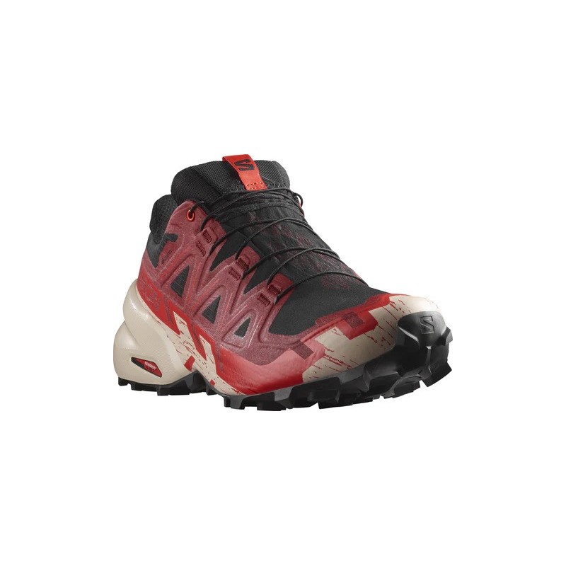 Salomon Speedcross 6 GTX Black/Dalhia /Poppy Red Shoe size 8 1/2 ...
